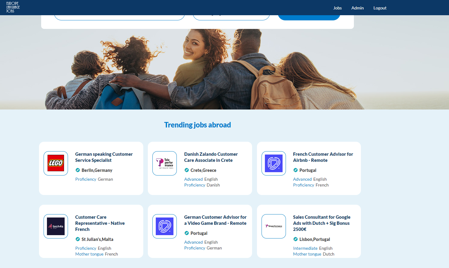 Find jobs abroad with languages | Europe Language Jobs